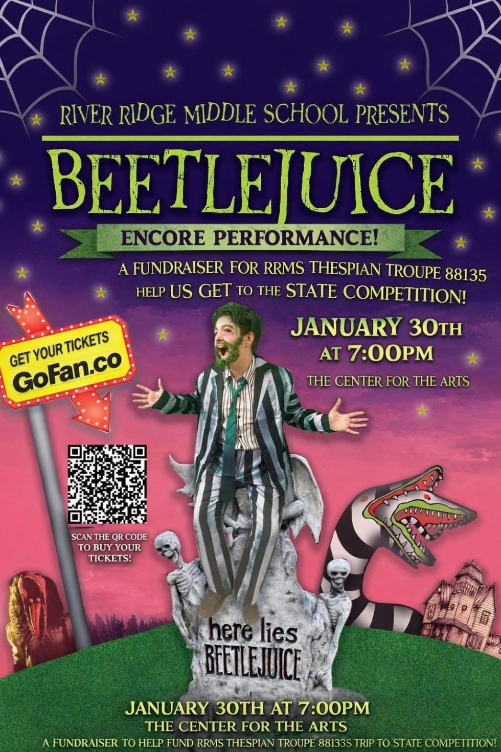 Encore Performance – Beetlejuice Jr. 1/30 – Proceeds go to sending ...